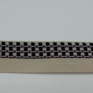 unknown | Other | Vintage French Ribbon 95s Cream Navy Pink Woven Trim ...